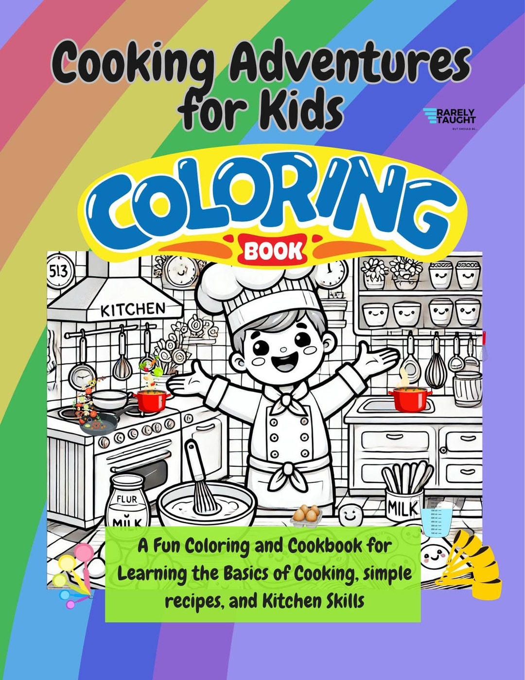 Coloring Book, Cooking Adventures: A Fun & Simple Coloring Book for ...