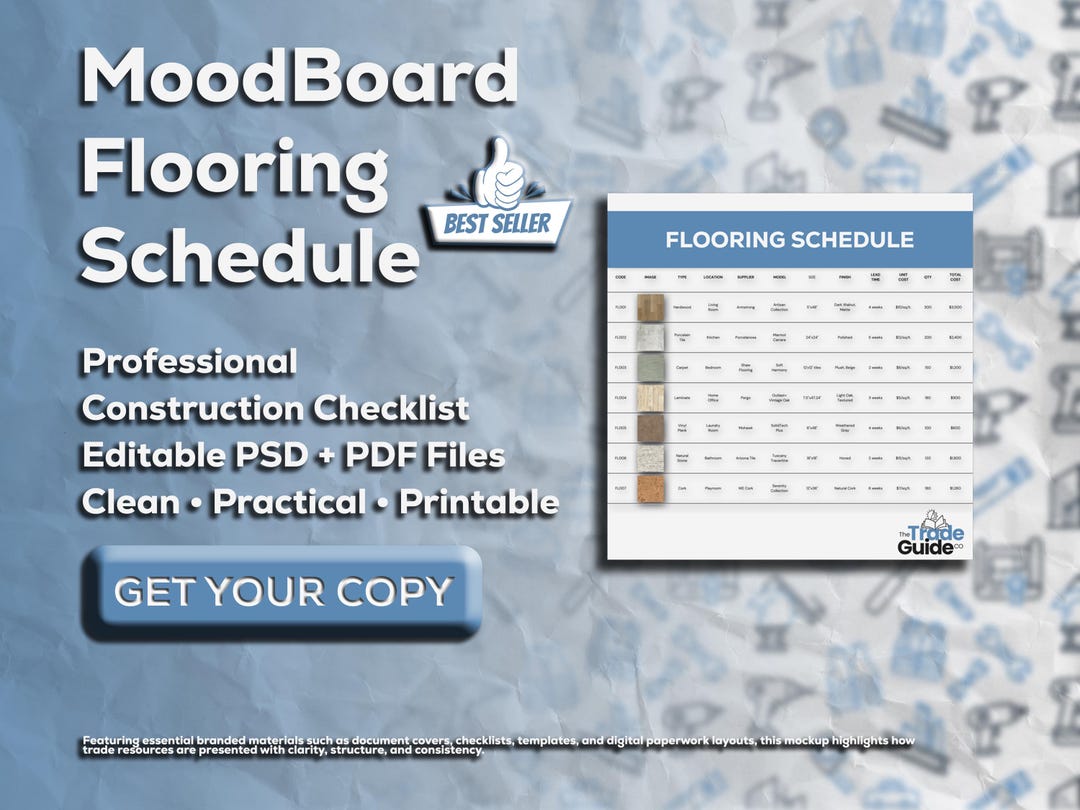 Finishes Flooring Schedule Template | Interior Design Flooring Spec ...