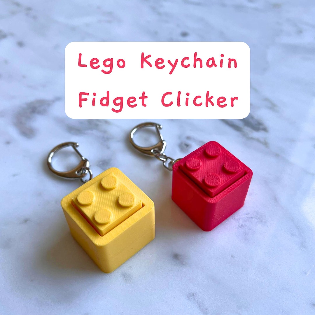 Lego Fidget Clicker Keychain | Custom Color | Original Design | Clicker ...