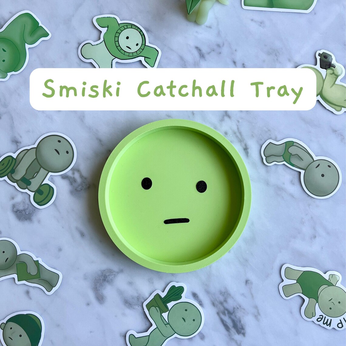 Smiski Catchall Tray | Trinket Dish | Custom Color | 3D Printed | Gift ...
