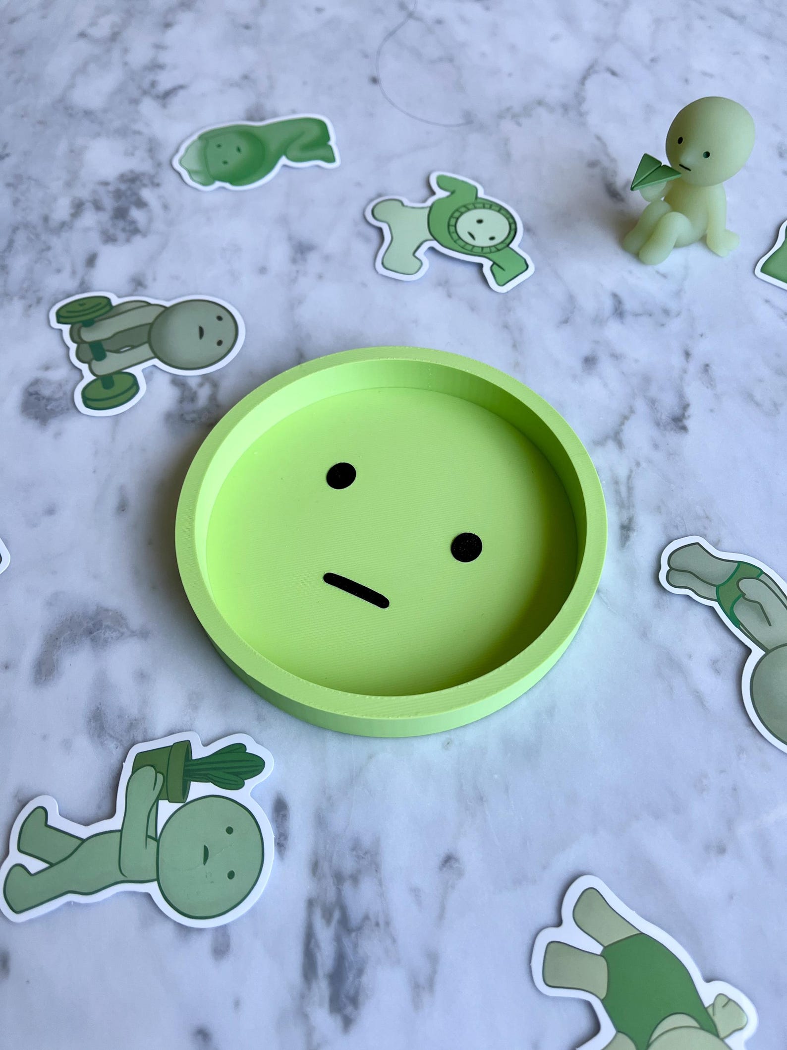 Smiski Catchall Tray | Trinket Dish | Custom Color | 3D Printed | Gift ...