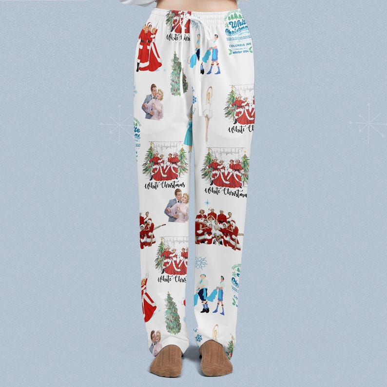 White Christmas Movie Christmas Pajamas Satin, Haynes Sister Christmas ...