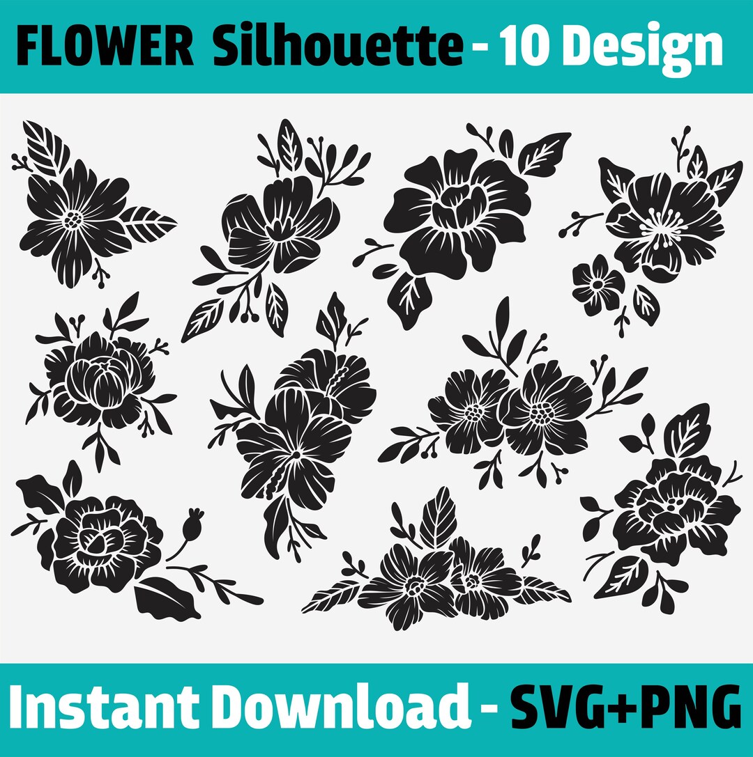 Flower SVG Bundle, Flowers Svg, Spring, Flowers Designs for Shirts ...