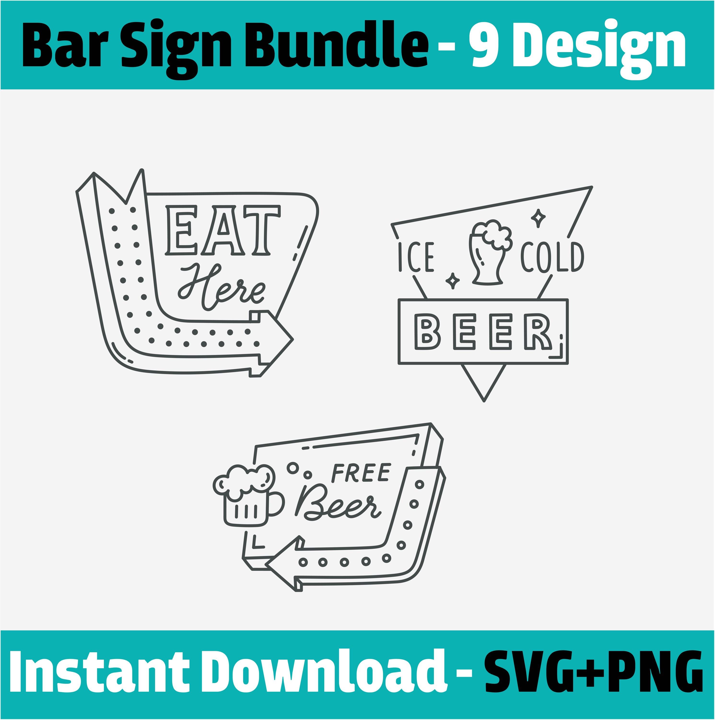 Bar Svg Bundle, Drinking Svg File, Bar Sign Svg, Alcohol Svg, Speakeasy ...