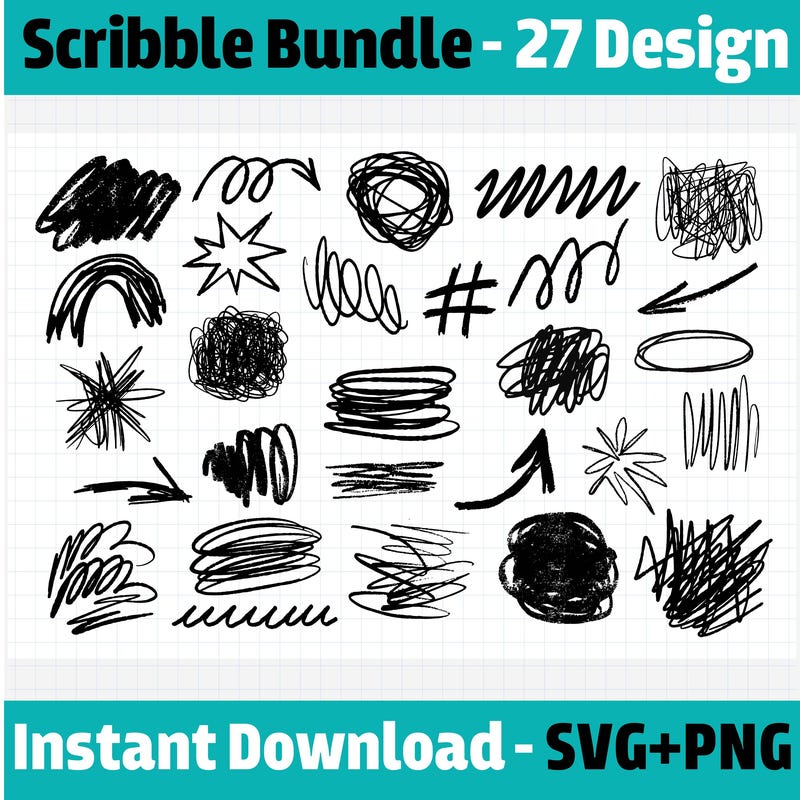 Scribble Art - Etsy