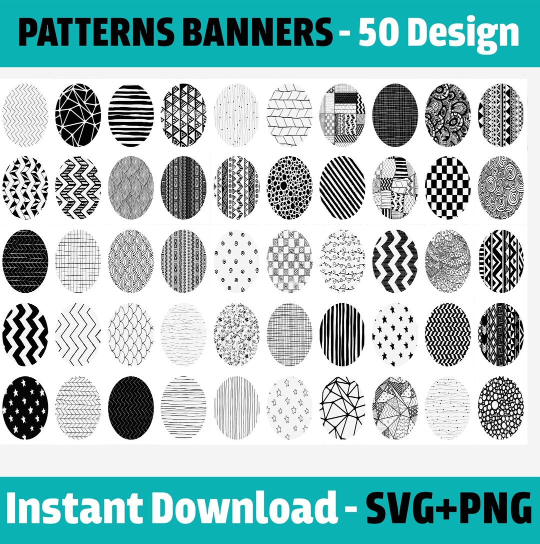 Patterns Svg Bundle, Seamless Pattern Floral Svg, Geometric Svg, Lines ...