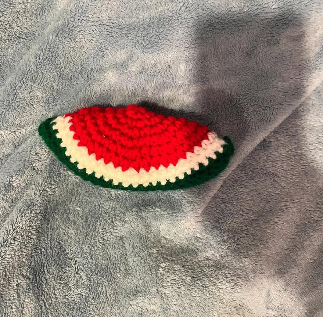 Crochet Watermelon Slice - Etsy