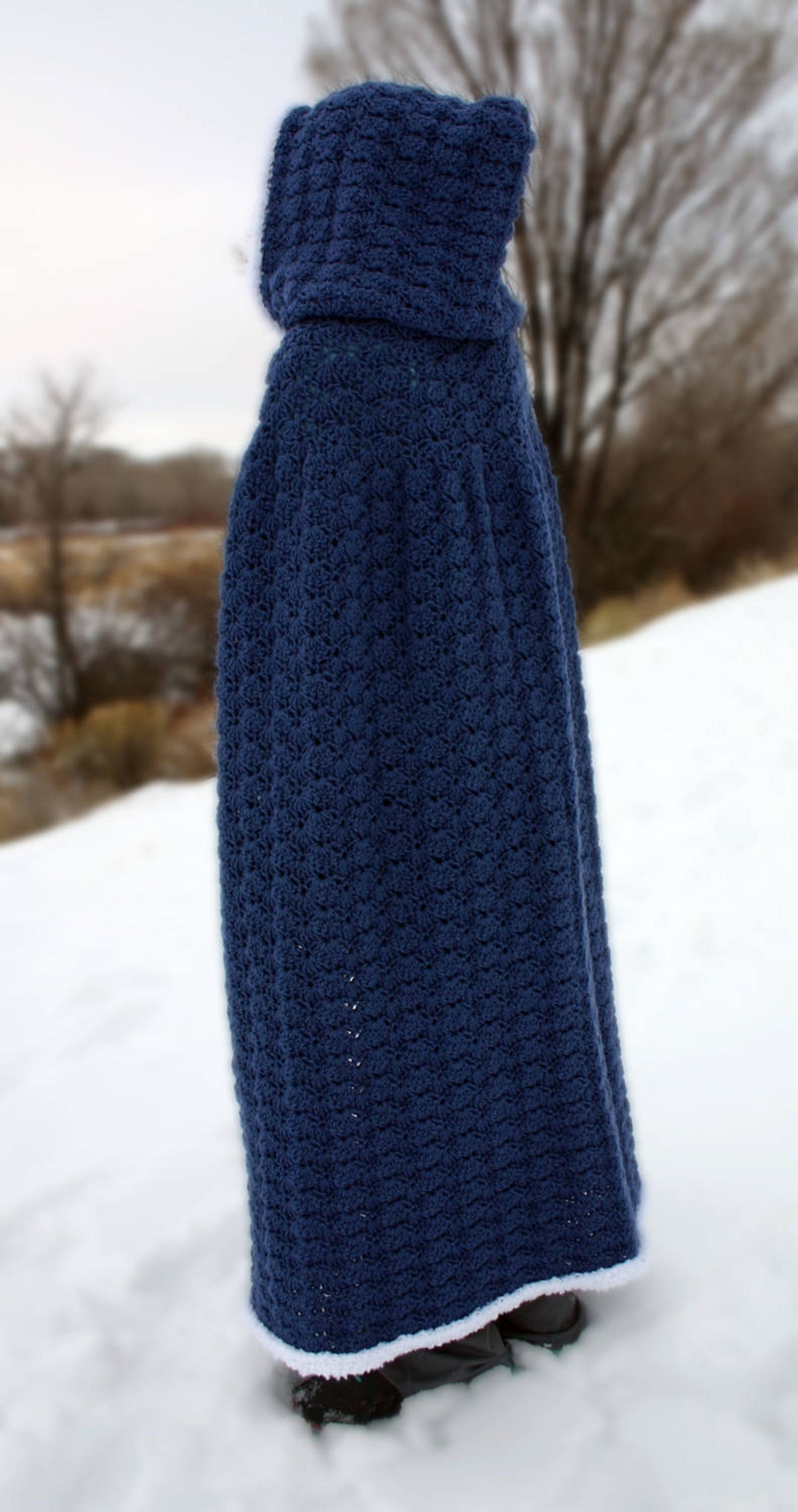 Hooded Cape PDF Crochet PATTERN Child Adult Cloak Instructions ...