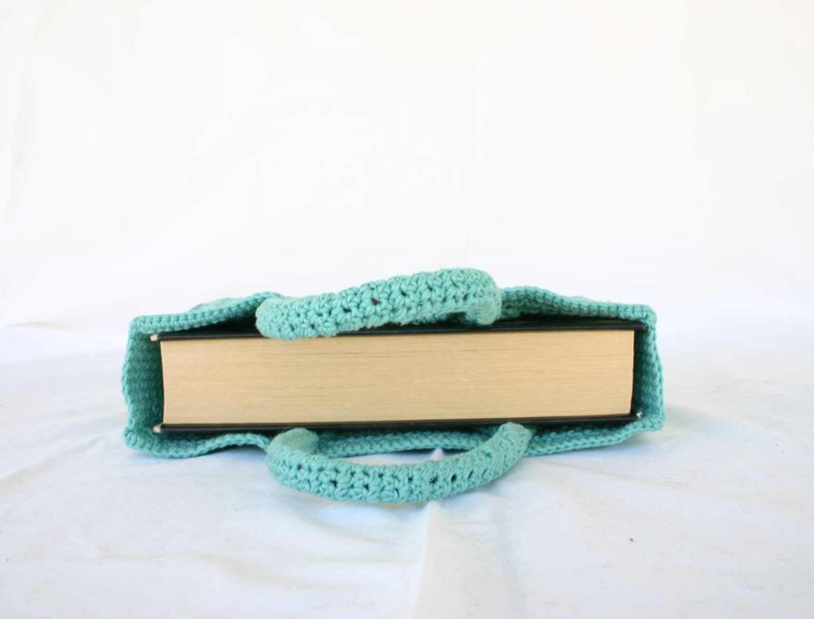 Book Tote PDF Crochet PATTERN Bag Handles Star Stitch Carrying Case ...