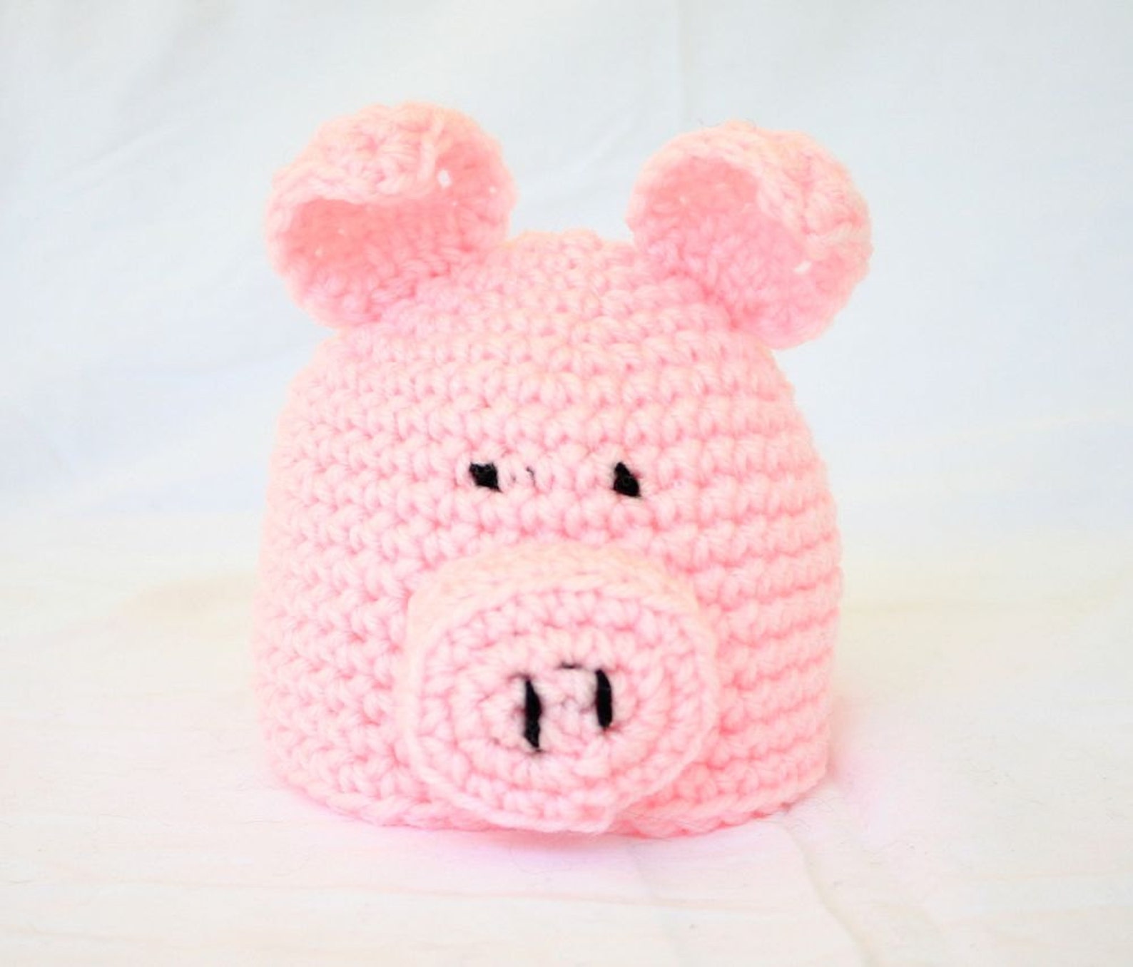 Baby Pig Hat PDF Crochet PATTERN 0-6 Months Farm Animal Beanie - Etsy