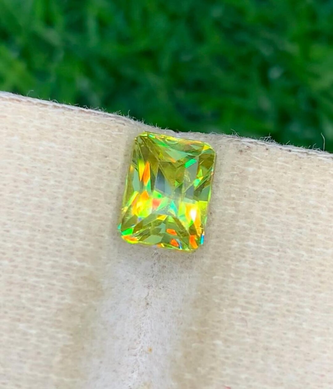 Shining 2.15 Carat Natural Titanite Sphene Loose Gemstone, Radiant Cut ...