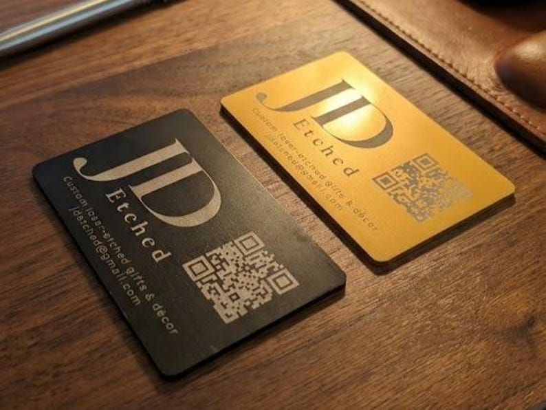 Personalized Metal Wallet Cards | Custom Laser Etched Text & Logo ...