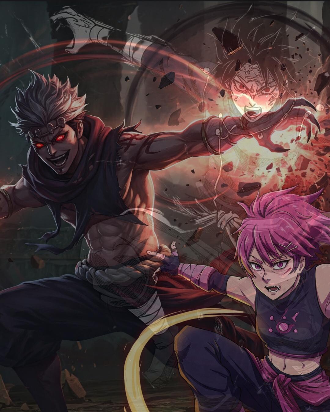 King of Curses – Sakuna Digital Art | Anime Wall Print | Jujutsu Kaisen ...