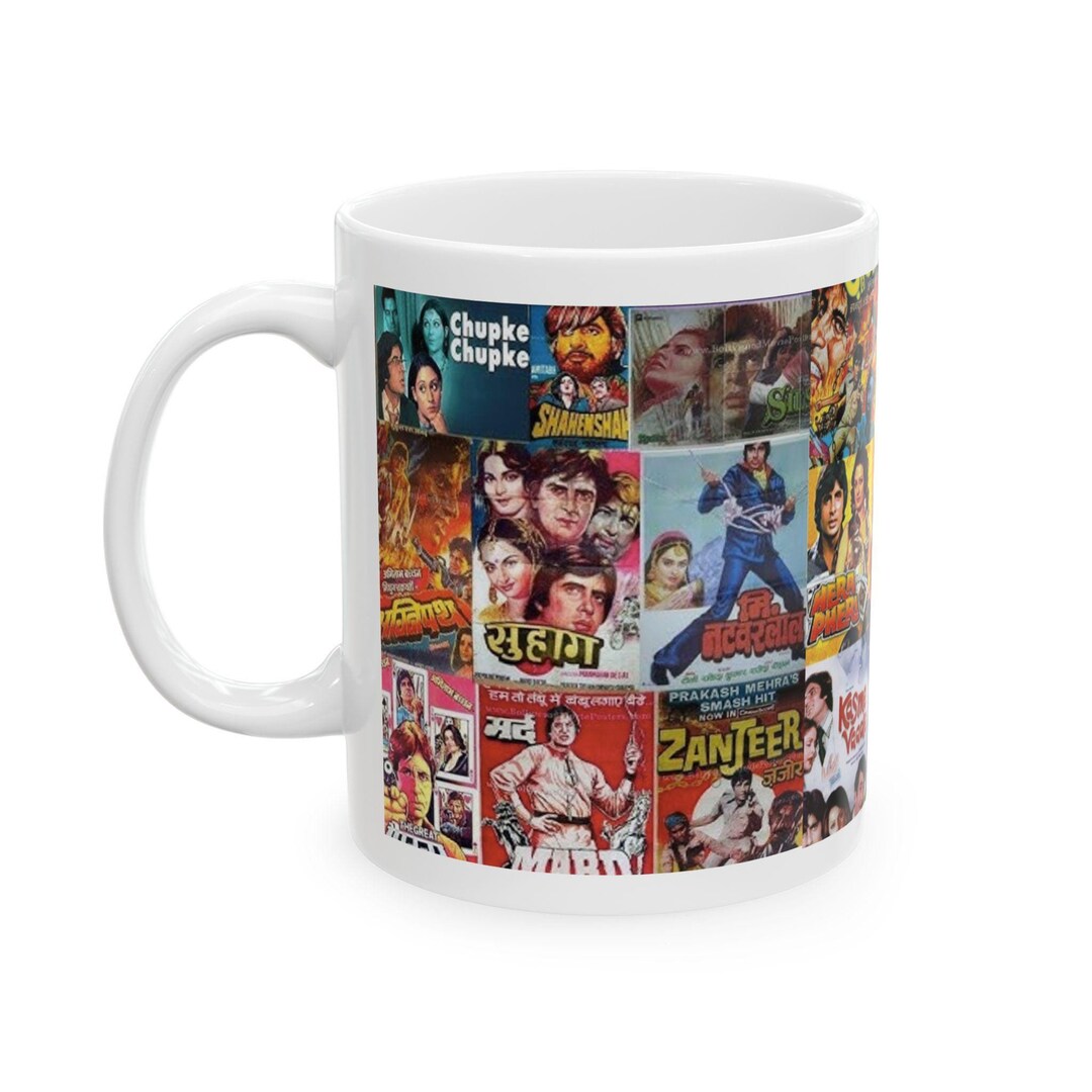 Bollywood Fan Mug, Amitabh Bachchan Mug, Bollywood Gift, Bollywood ...