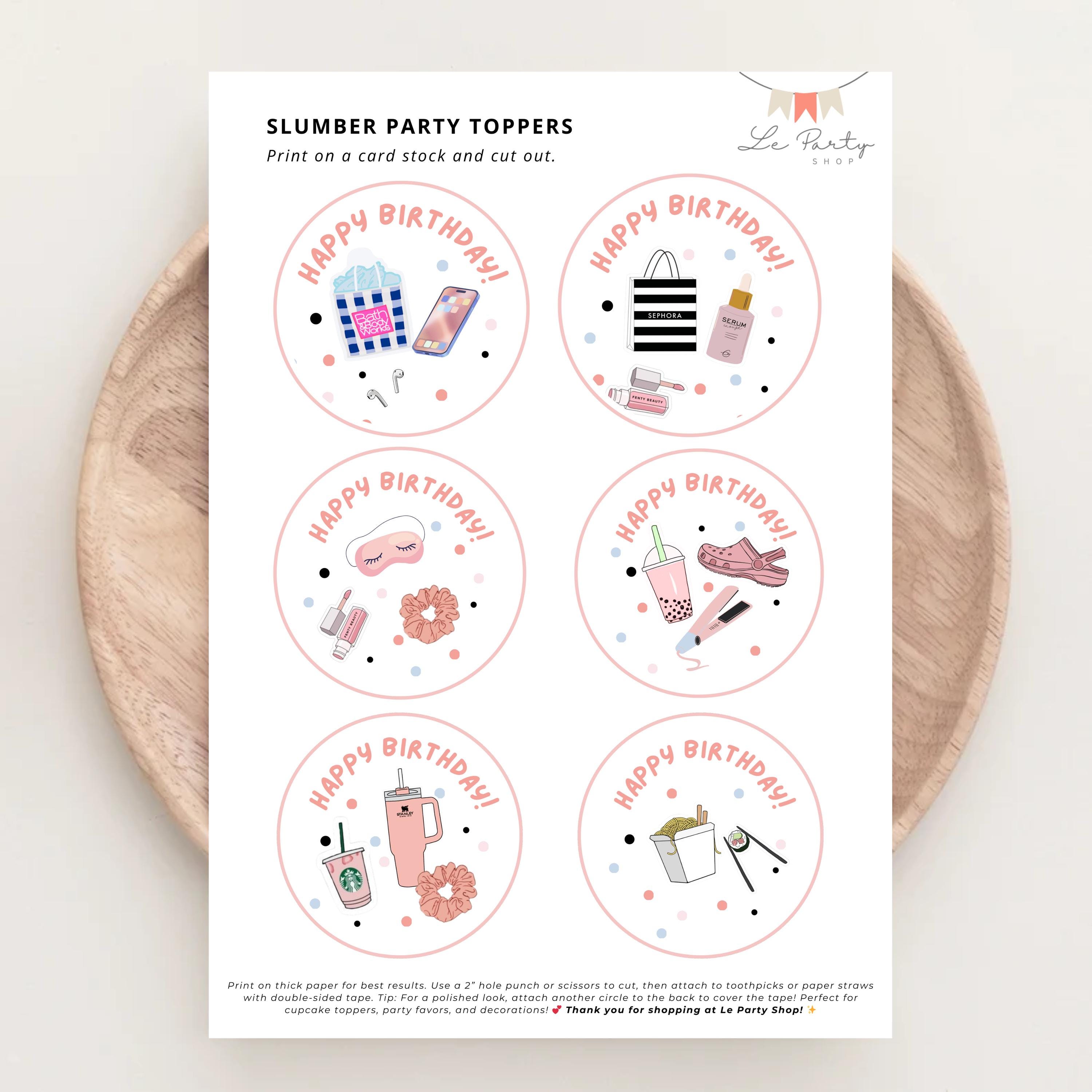 VSCO Birthday Cupcake Toppers: Teen Girl Party Decor (printable) - Etsy