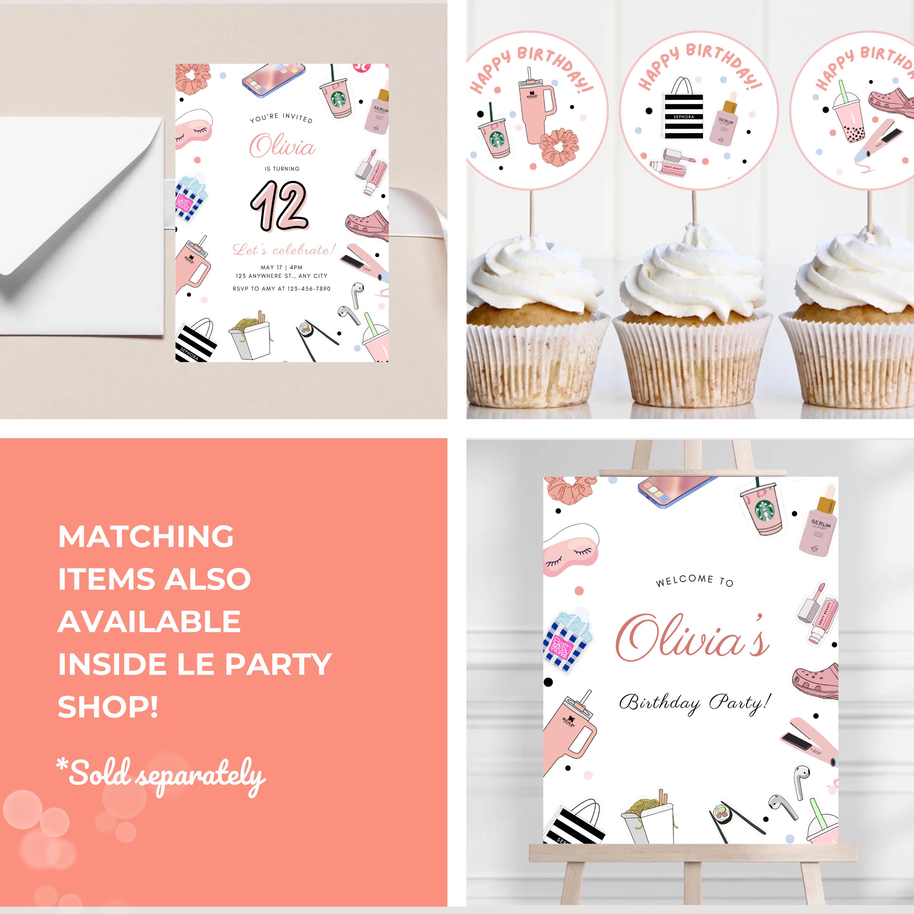 VSCO Birthday Cupcake Toppers: Teen Girl Party Decor (printable) - Etsy