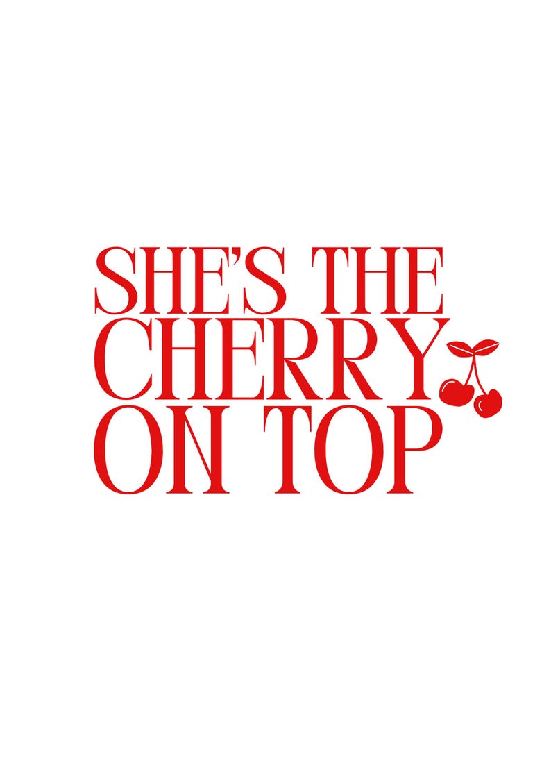 She's the Cherry on Top SVG and PNG - Etsy