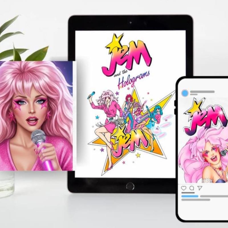 Jem and the Hologram Art - Etsy