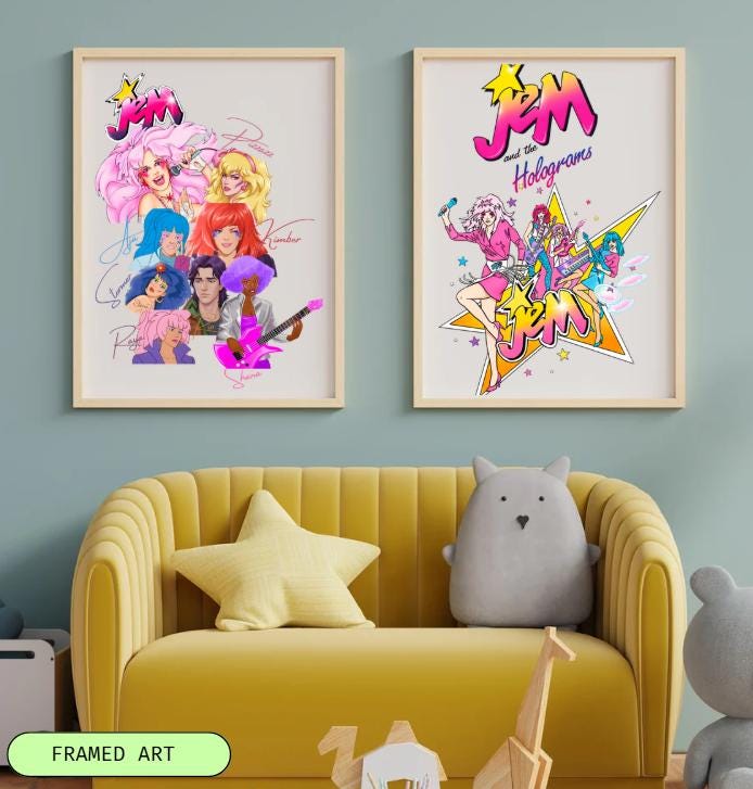 Jem and the Holograms PNG, 17 Images, Personalized Gift, Printable ...