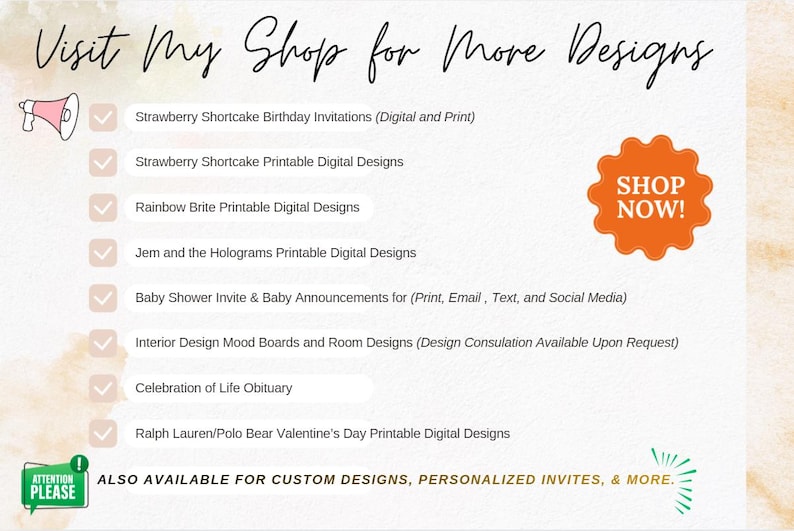 Strawberry Shortcake Birthday Invitation Announcement, 5 Invite Designs ...