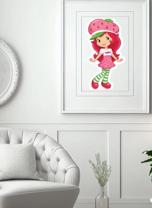 Retro 80s Strawberry Shortcake Cartoon PNG, Iron on Heat Transfer DTF ...