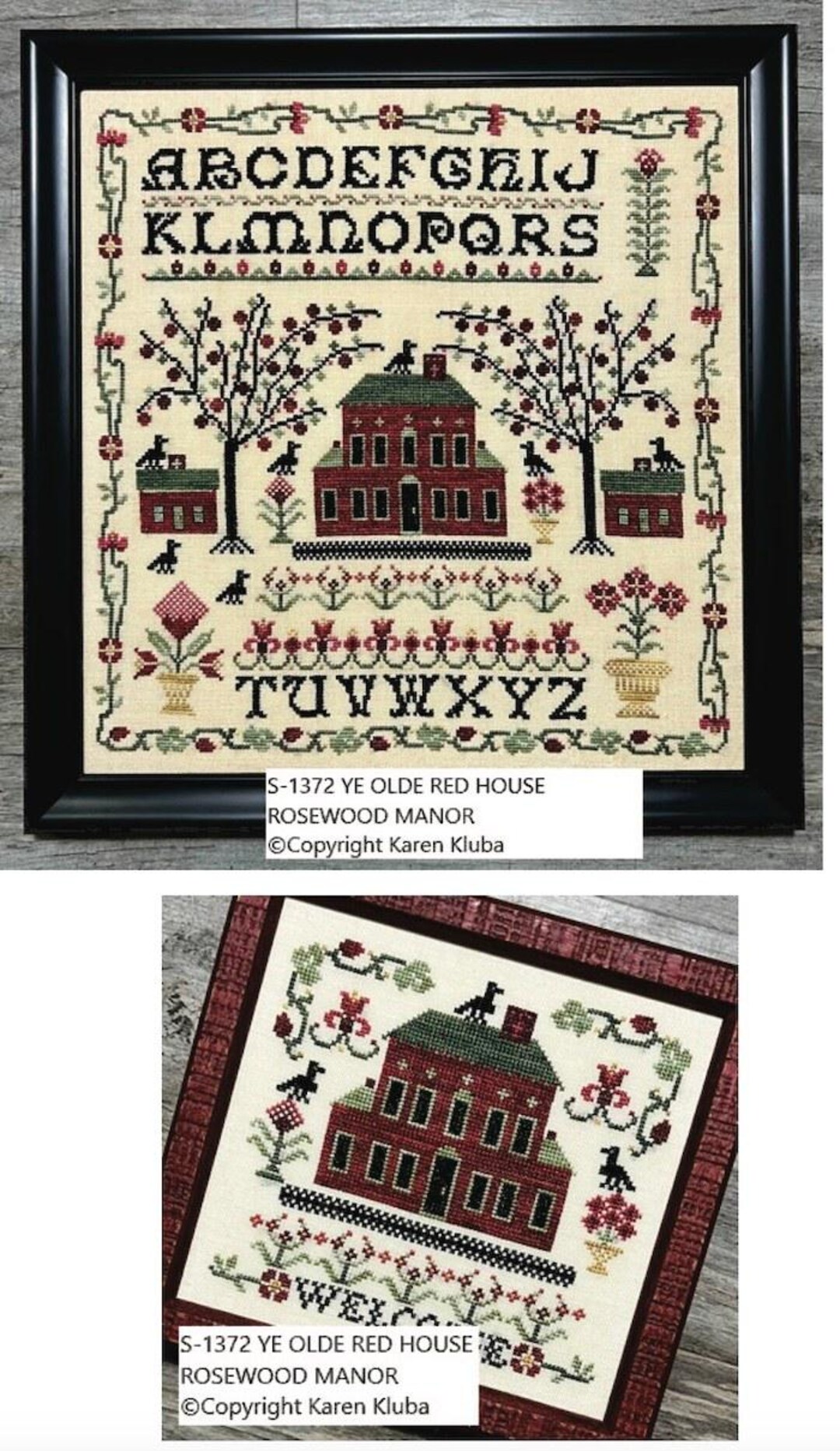Rosewood Manor Ye Olde Red House Sampler - Etsy
