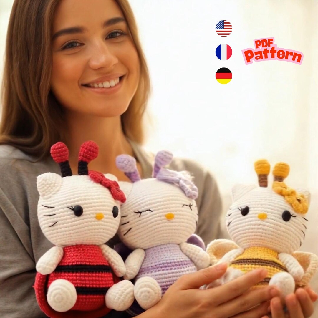 Crochet Pattern Kitty | Cute Amigurumi | PDF Only | English Crochet ...
