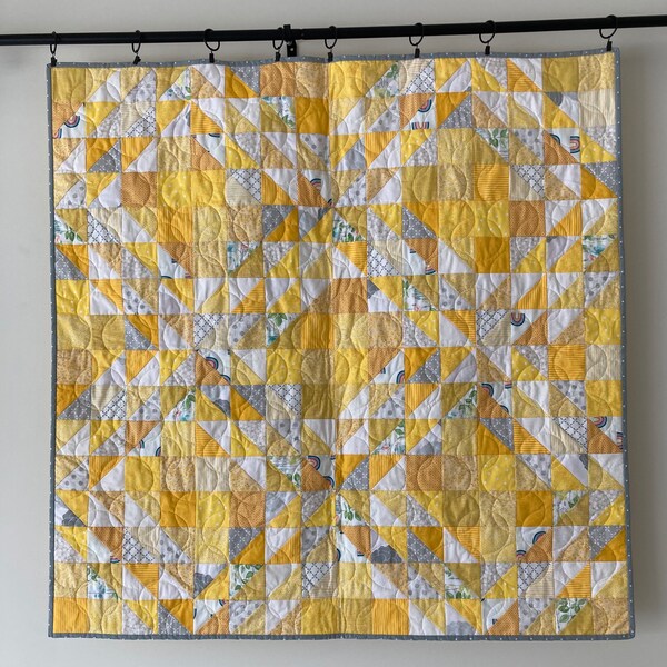 Yellow Lap Quilt - Etsy