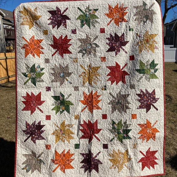 Maple Leaf Quilt - Etsy