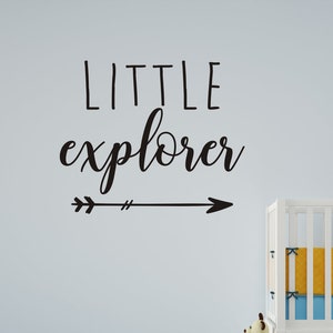 Little Explorer Wall Decal, Travel Wall Decal, Adventure Wall Decal ...