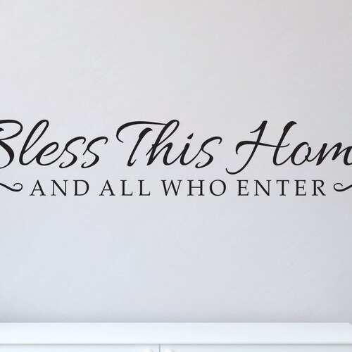 Wall Decals Bless This Home Decal Bless This Home Wall | Etsy