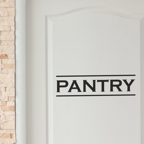 Pantry Vinyl Decal Pantry Door Decal For Glass Vinyl Etsy Canada