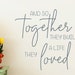 And so Together Wall Decal, A Life Together Wall Decal, They Built A ...
