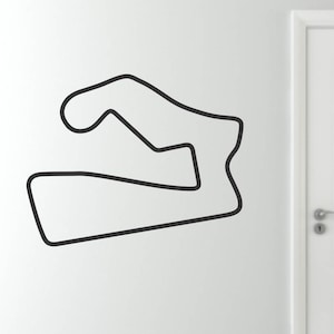 Race Track Wall Decal, Race Track Wall Cling, Road America Wall Decal ...