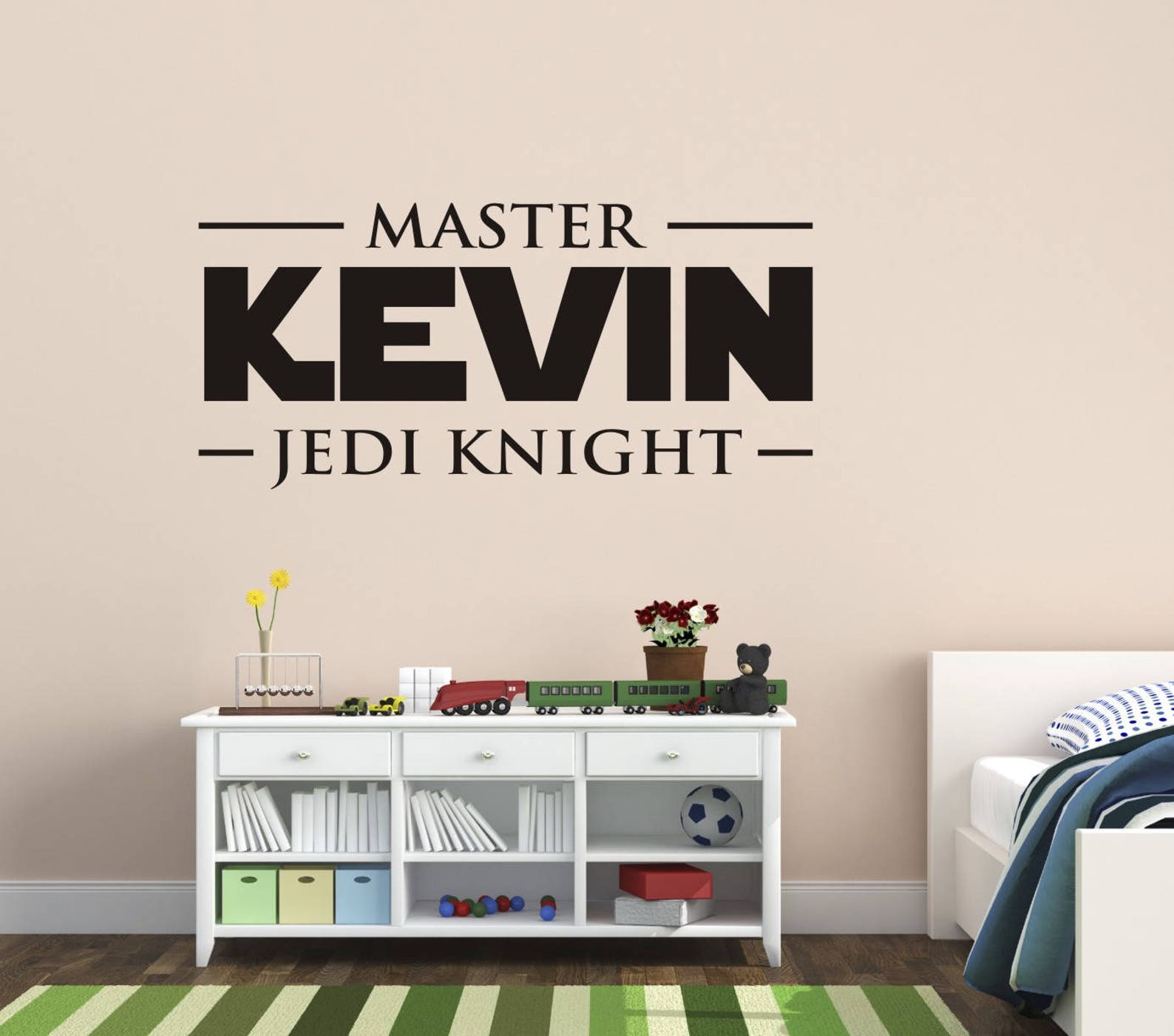 Star Wars Wall Decal, Star Wars Name Wall Decals, Kids Name Wall Decals ...