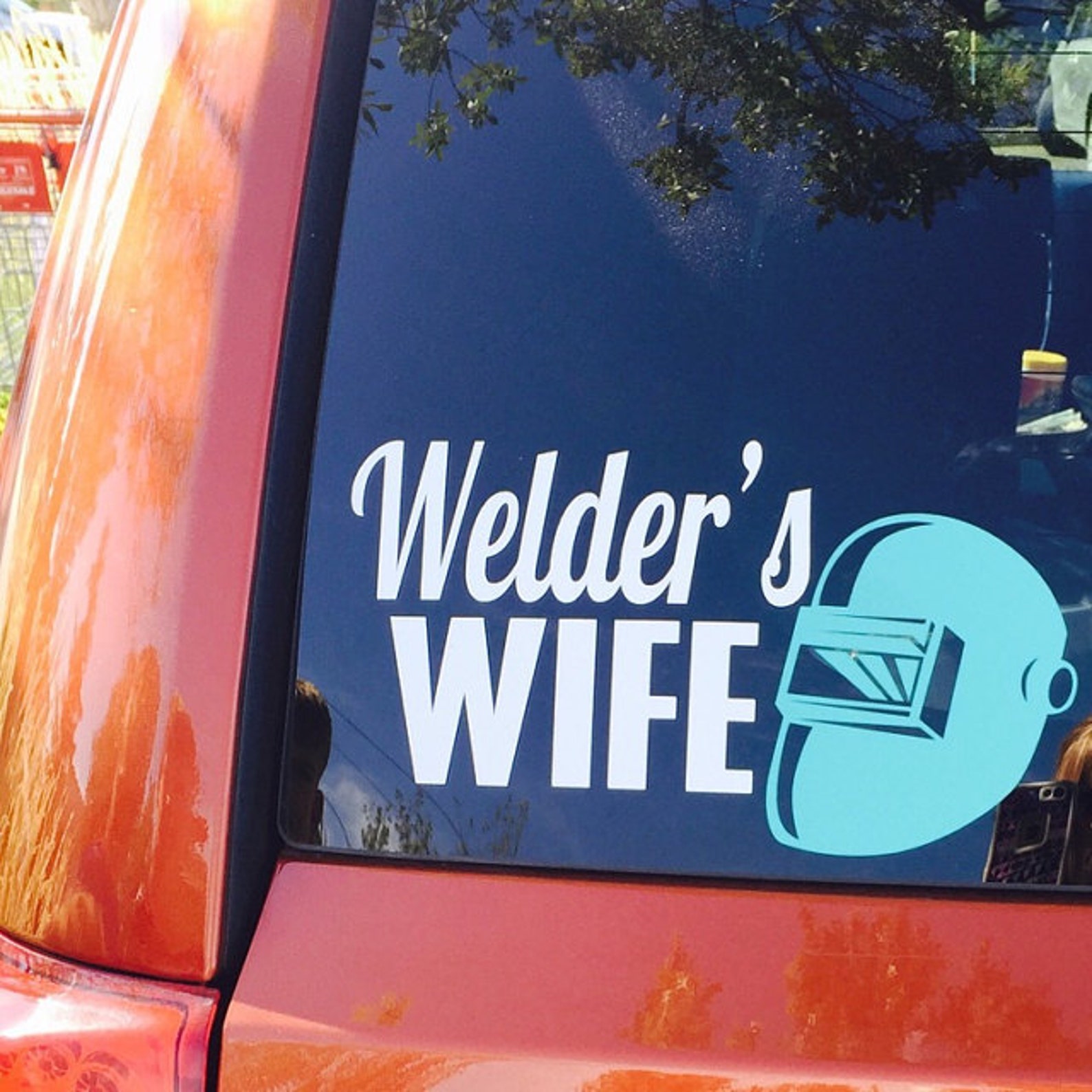 Welder's Wife Vehicle Window Vinyl Decal - Welder's Wife Decal - Welder ...