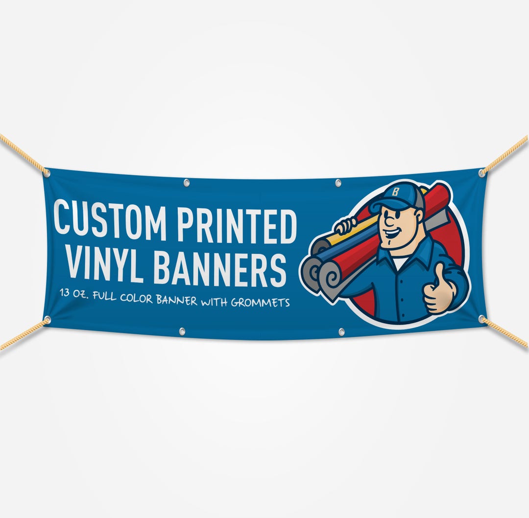 Custom Printed Banner, Personalized Banner, Happy Birthday Banner ...