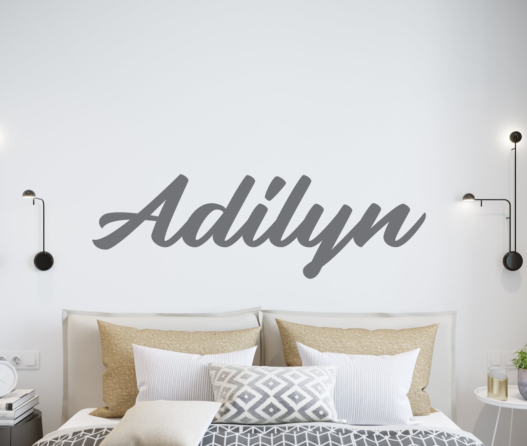 Custom Kids Name Wall Decal, Children's Room Girls Bedroom ...