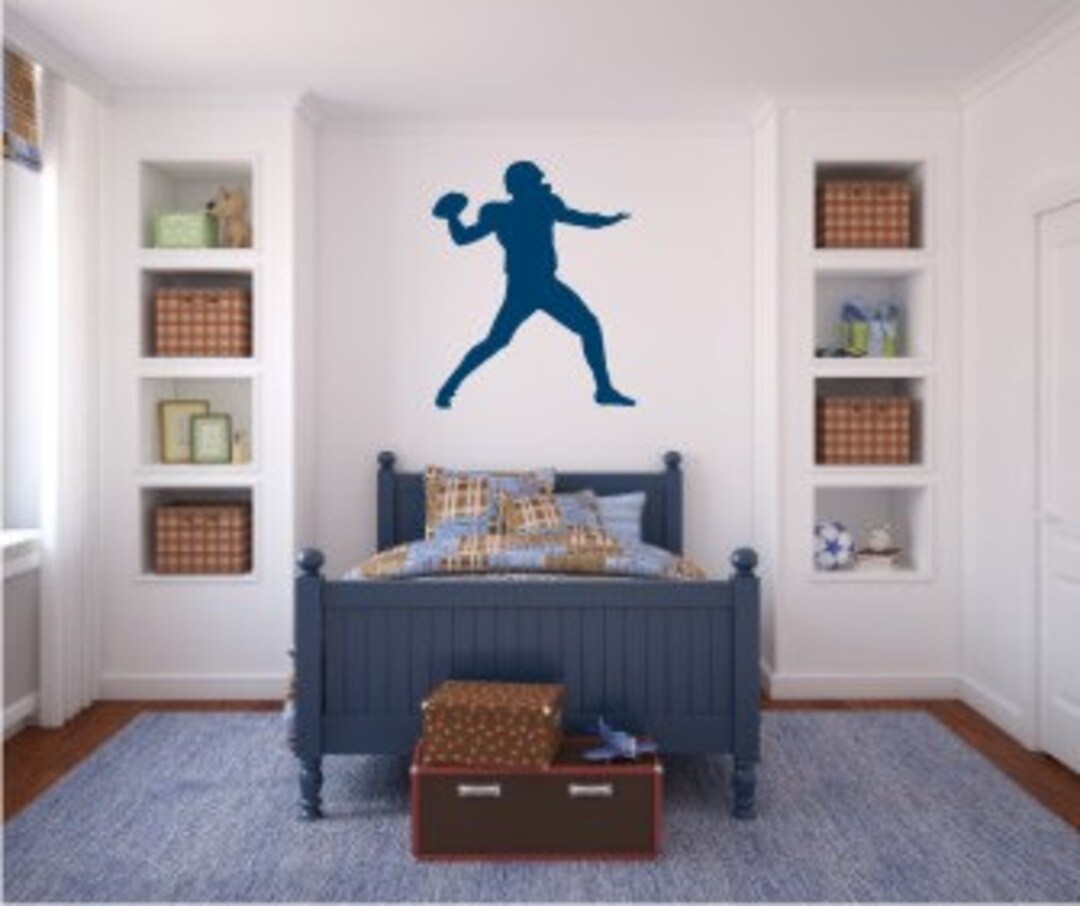 Football Quarterback Vinyl Wall Decal Kid's Room Football Quarterback ...