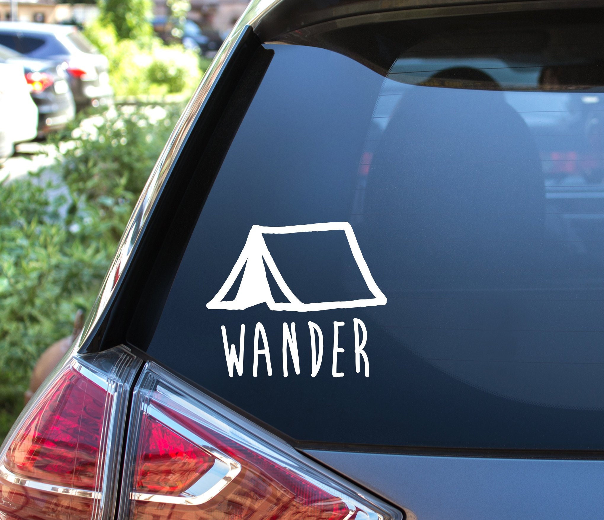 Laptops Windows Tent Camping Adventure Outdoors Permanent Vinyl Decal