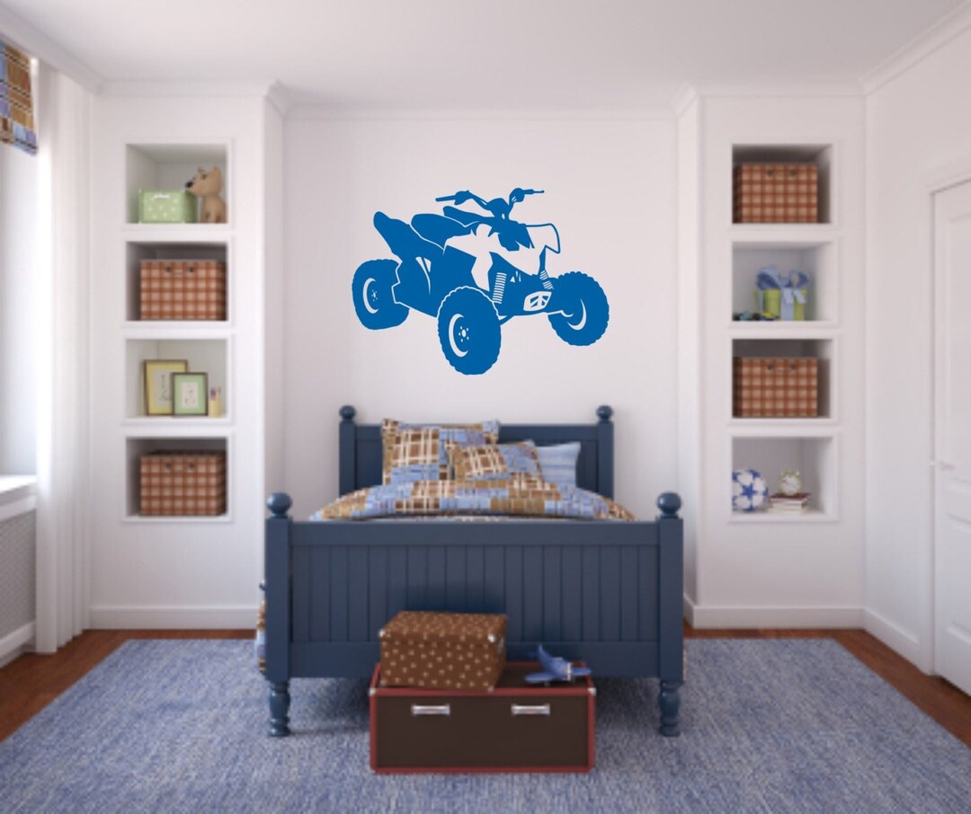 ATV Wall Decal - 4 Wheeler Decal - Boys Room Wall Decal - ATV Decal ...