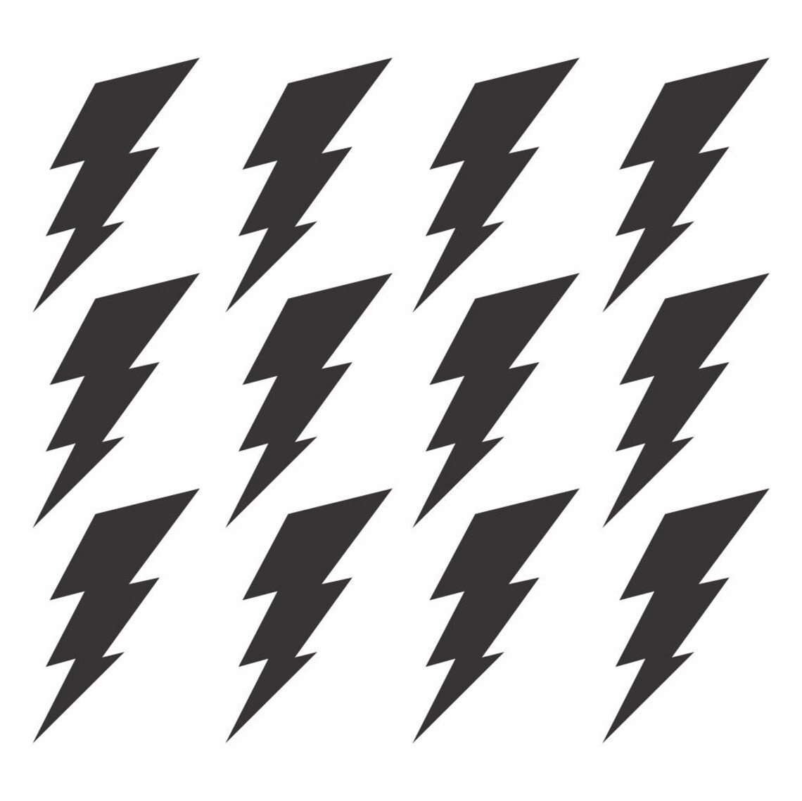 Lightning Bolt Wall Decals Lightning Bolts Kids Room Decor - Etsy Ireland