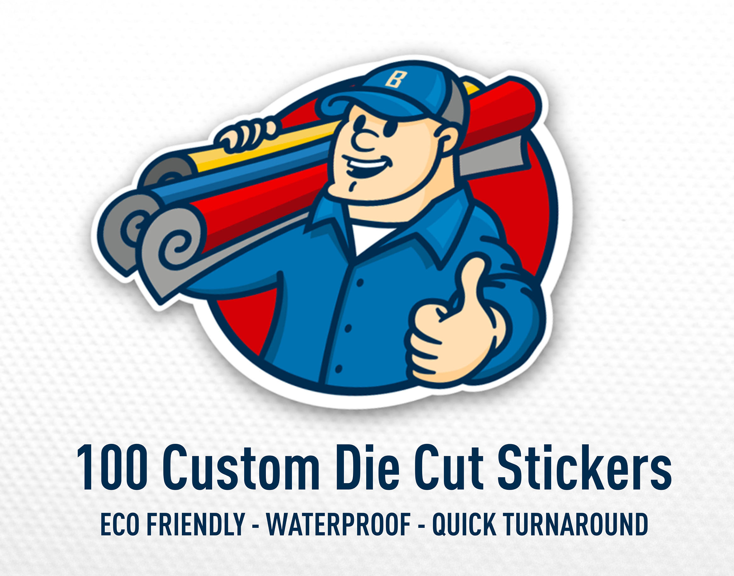 Custom Stickers Waterproof Stickers 100 Vinyl Stickers Cut | Etsy