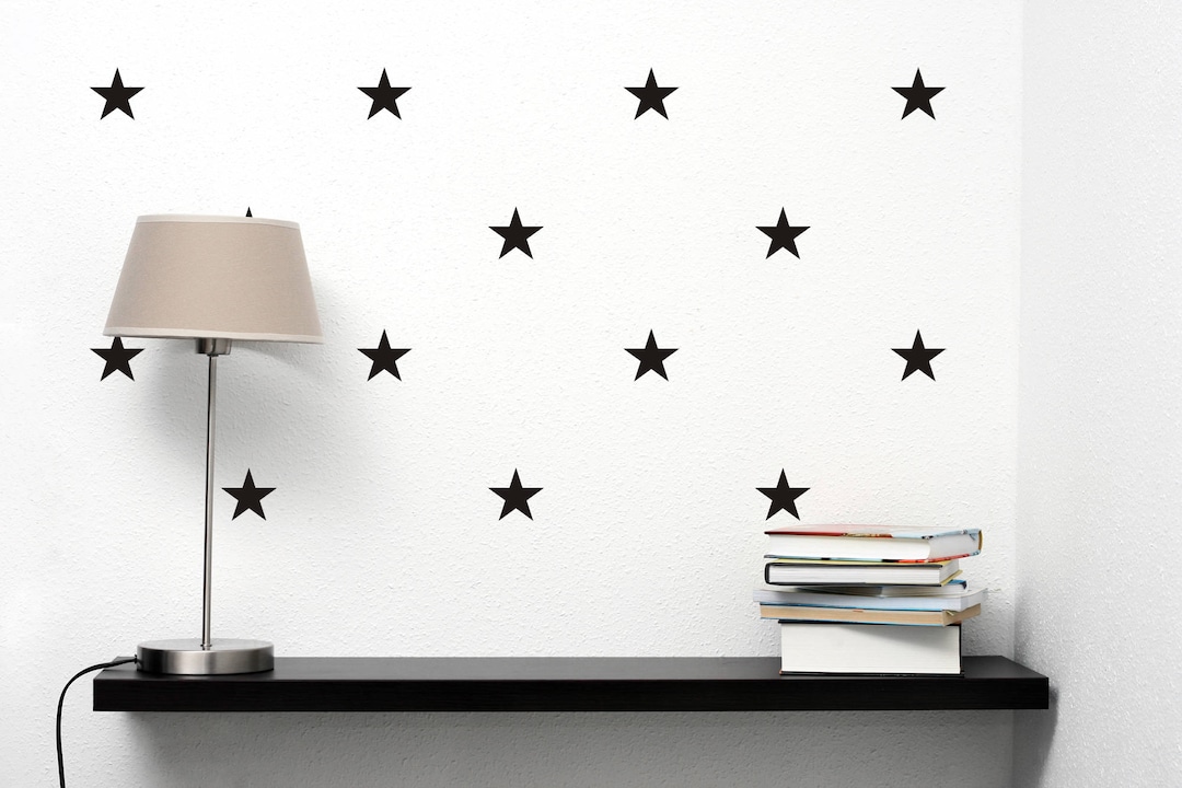 Star Shapes Wall Decals - 3", 4", 5", 6" Star Decals for Nursery and ...