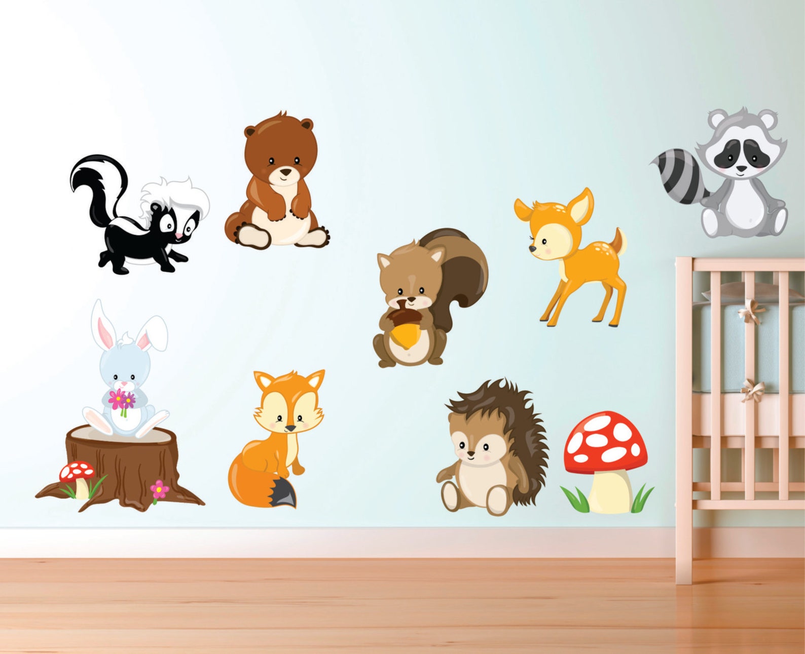 Stickers animaux de la forêt - Stickers animaux de la forêt - Stickers ...