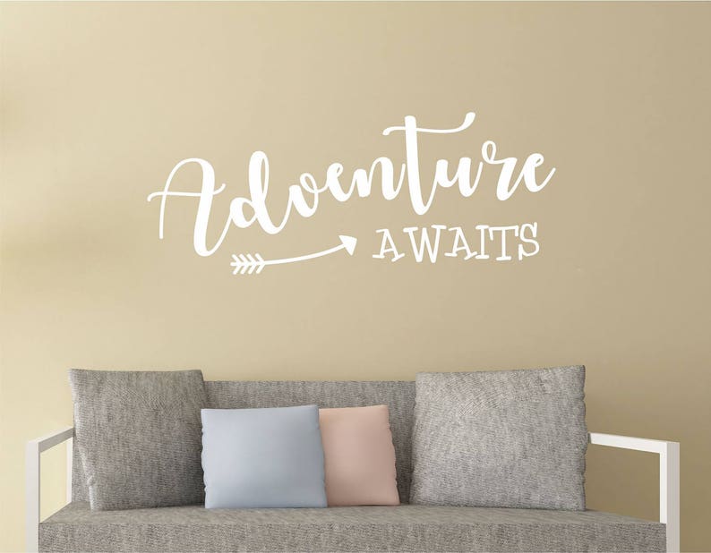 Adventure Awaits Wall Decal Adventure Decal Adventure Home | Etsy