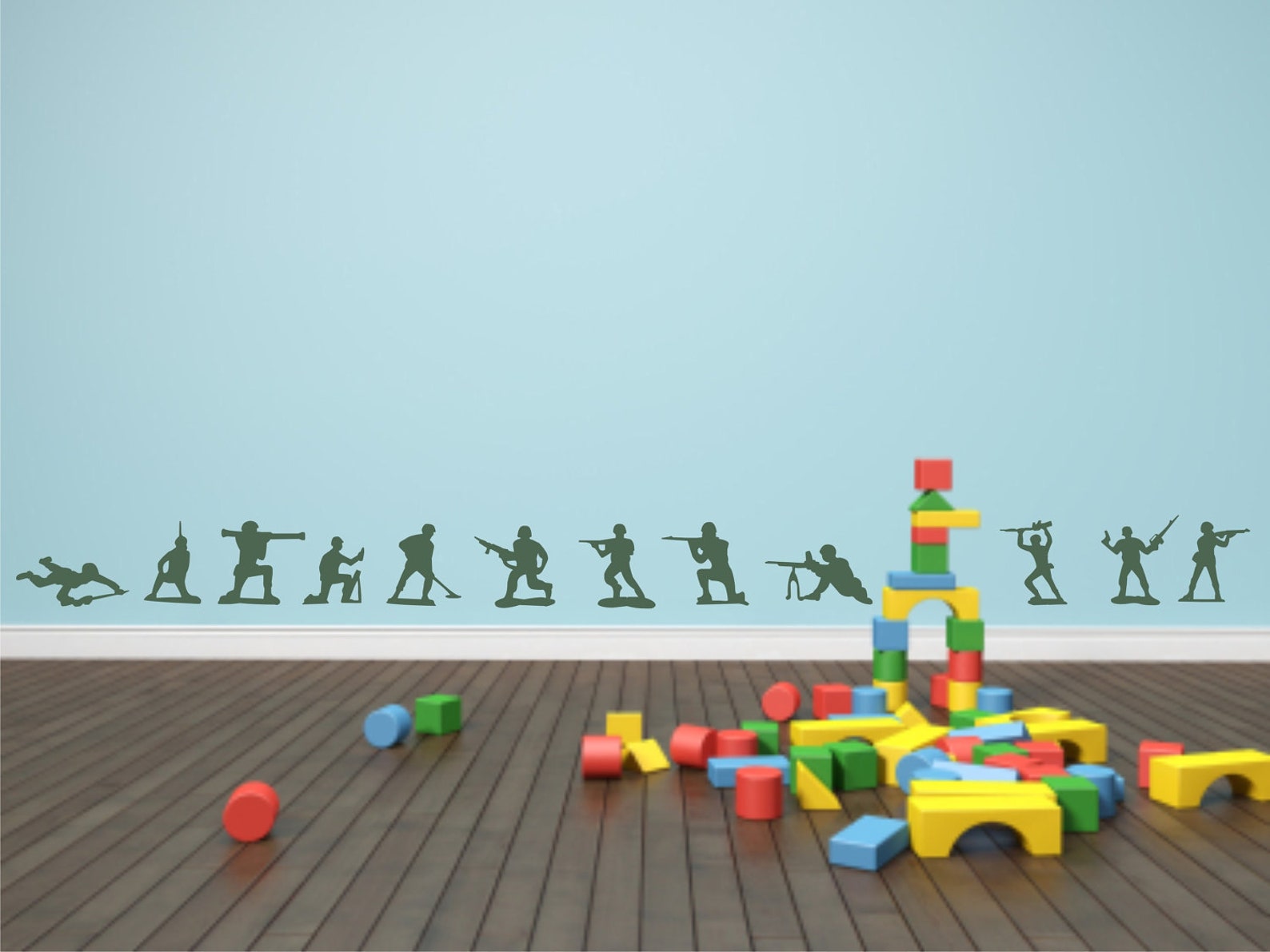 Army Men Wall Decal Toy Story Army Men Vinyl Wall Decal | Etsy