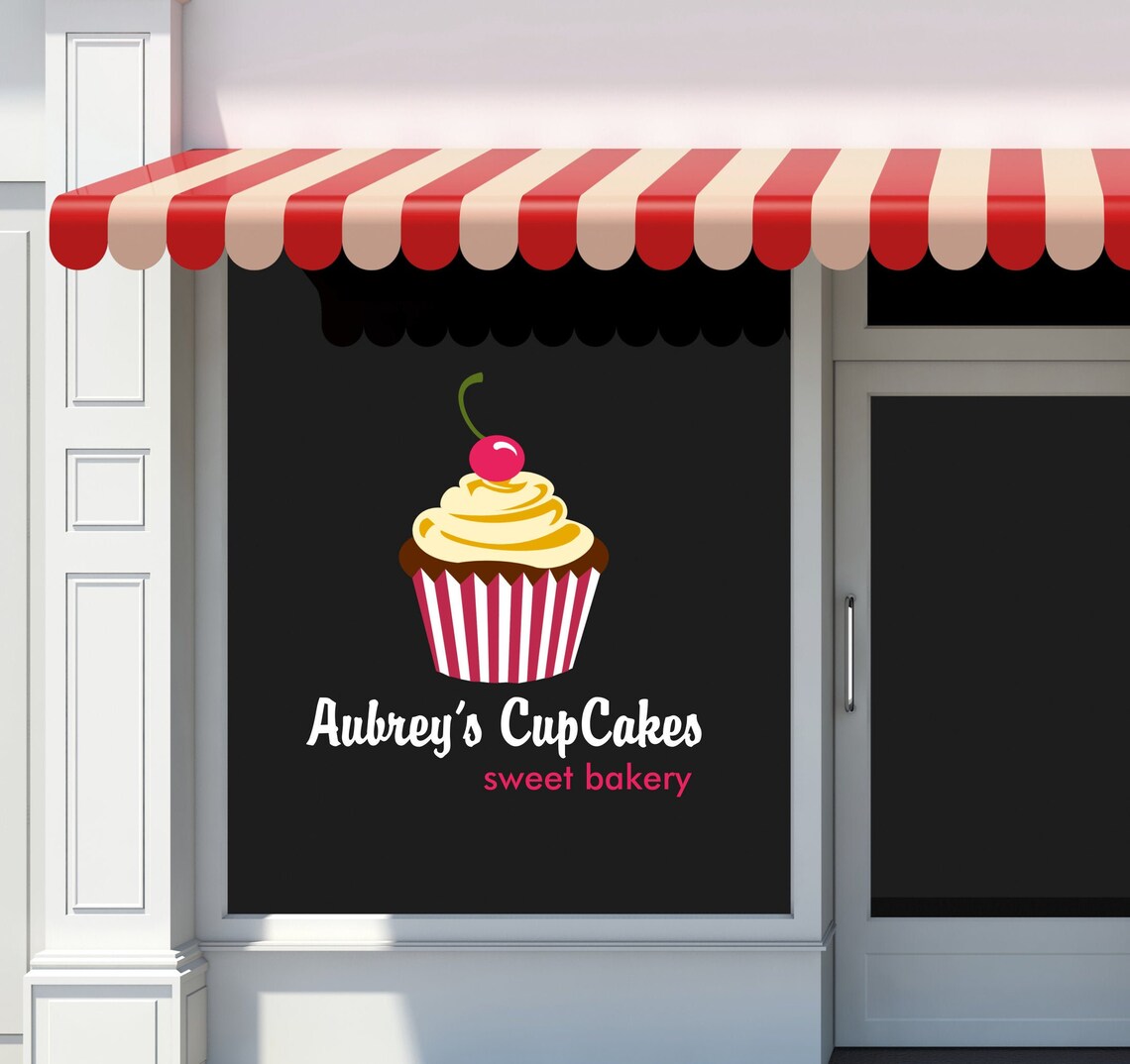 Store Front Window Decals Store Window Graphics Business | Etsy