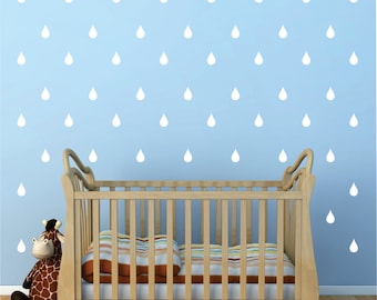 Rain Wall Decal - Etsy