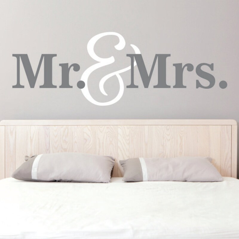 Mr and Mrs Decal - Etsy